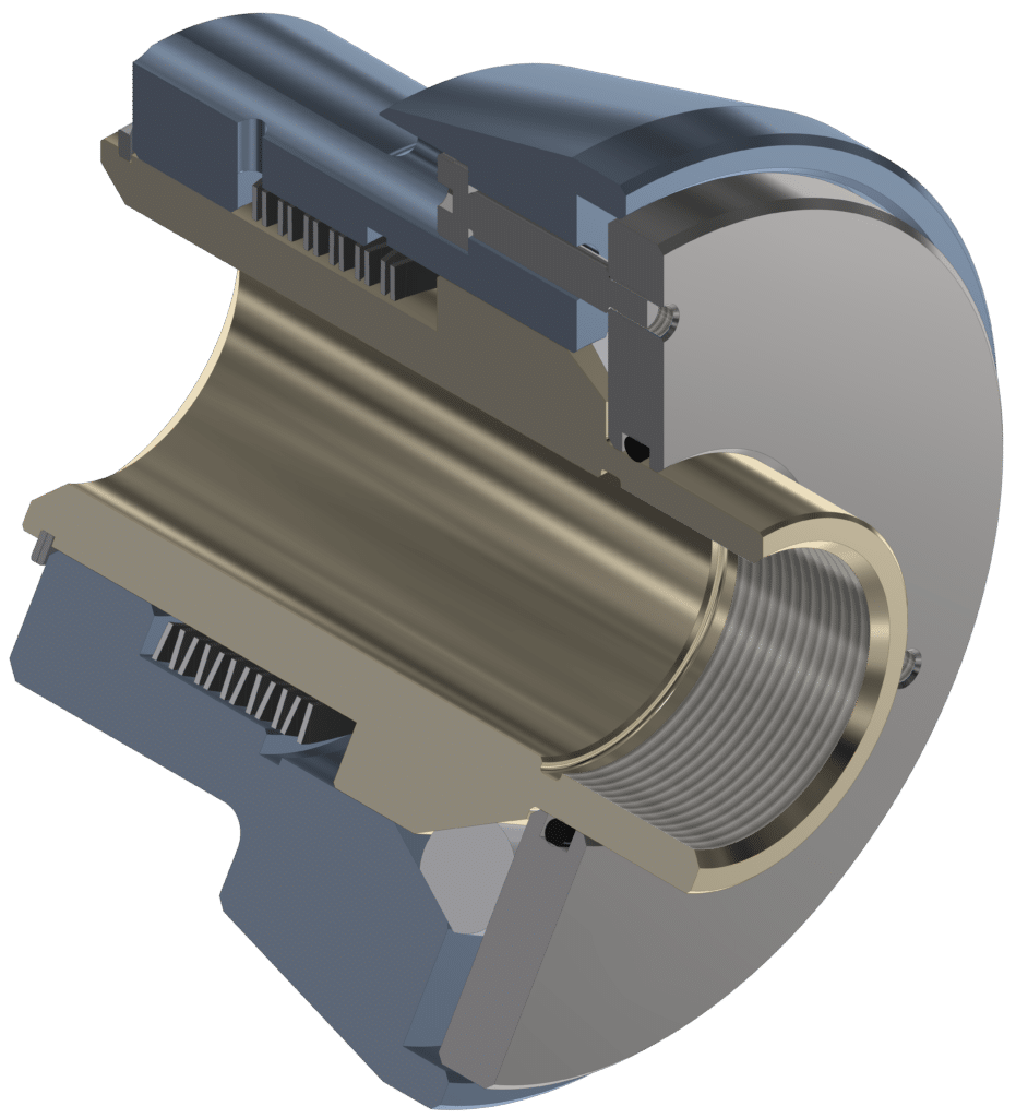 QG-80 Combo Chuck Nose Cap and Push/Pull Adapter for I.D. Workholding ...